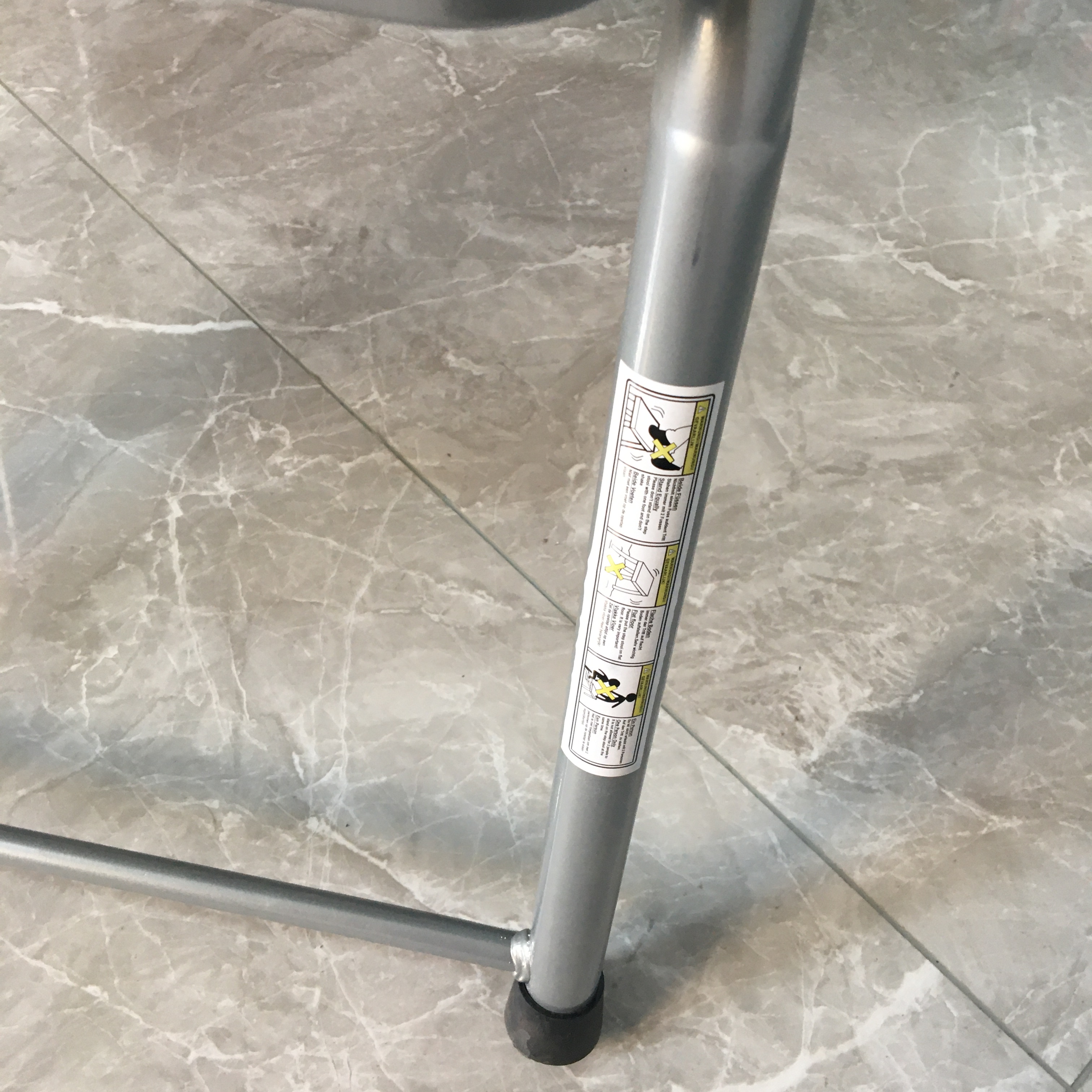 2 step steel stool ladder stair safe platform work stand hop up ...