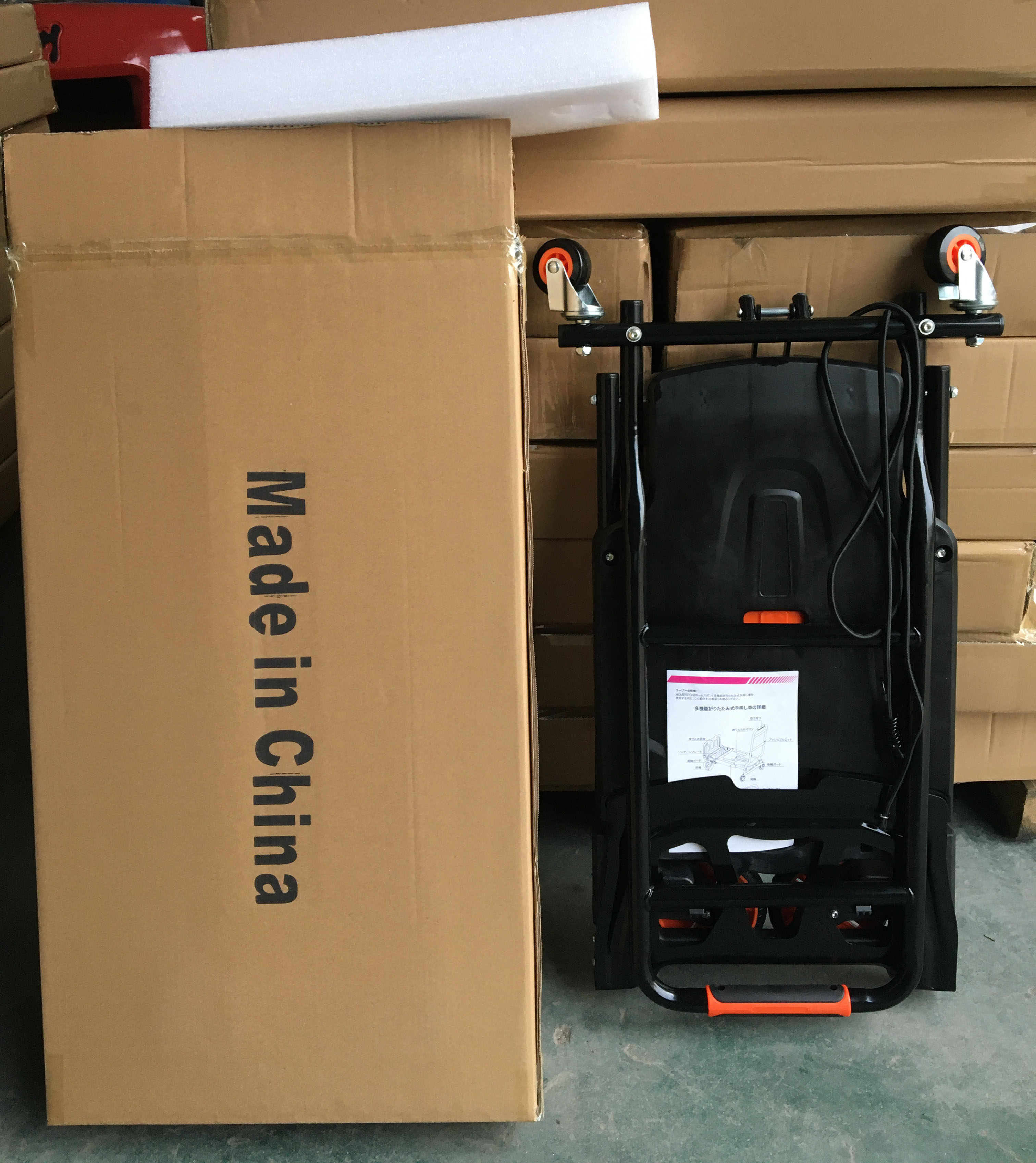 Platform trolley manual transport cart folding platform cart handling ...