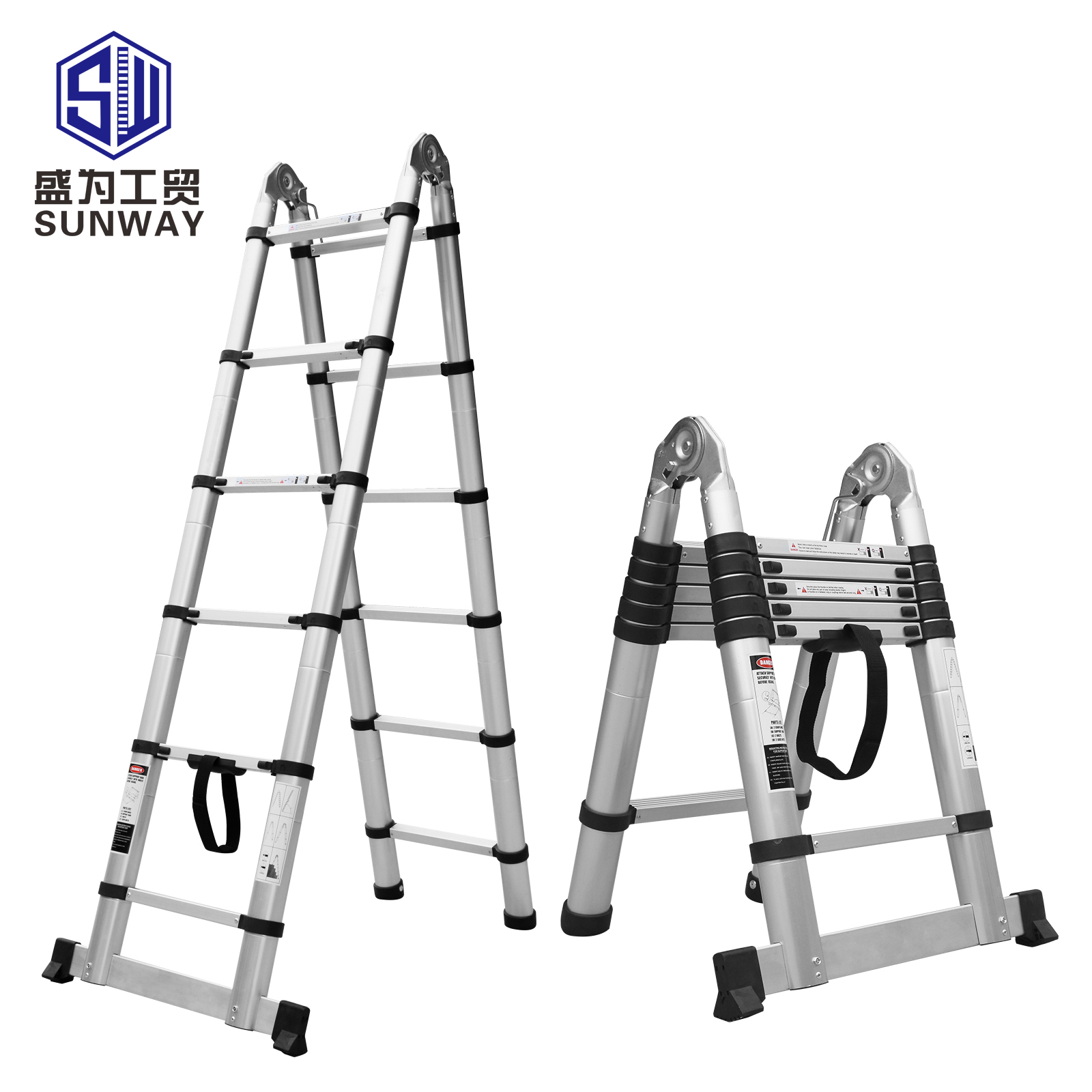 aluminum double sided multipurpose telescopic step ladder - Buy telescopic ladder, telescopic ...